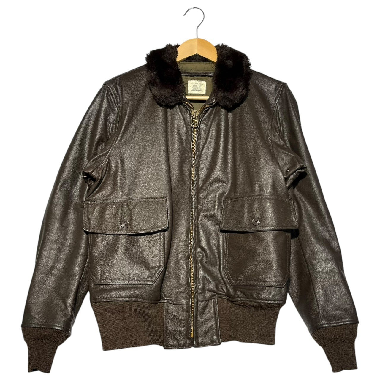 US NAVY(アメリカ海軍) 80's G-1 USN Leather Flight Jacket G-1 レザー フライト ジャケット