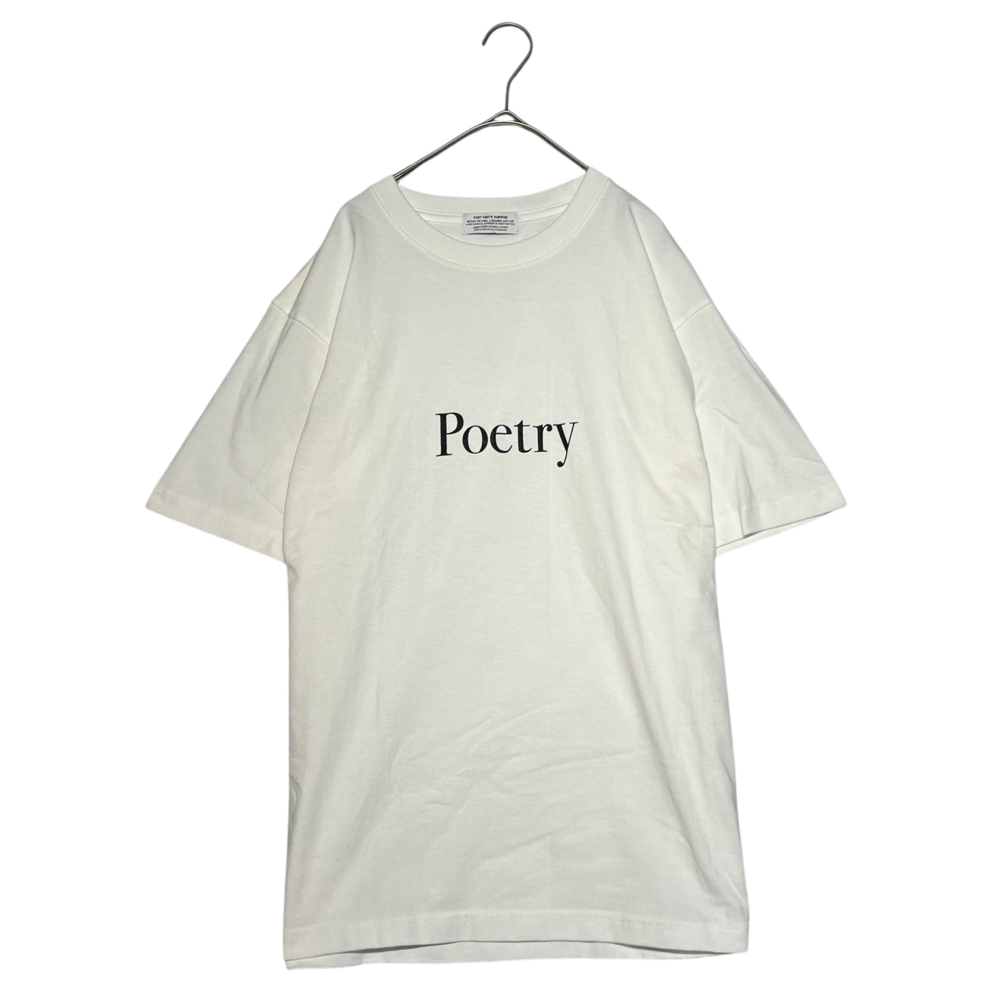 POET MEETS DUBWISE(ポエットミーツダブワイズ) Poetry S/S T-shirt プリント 半袖 Tシャツ L ホワイ