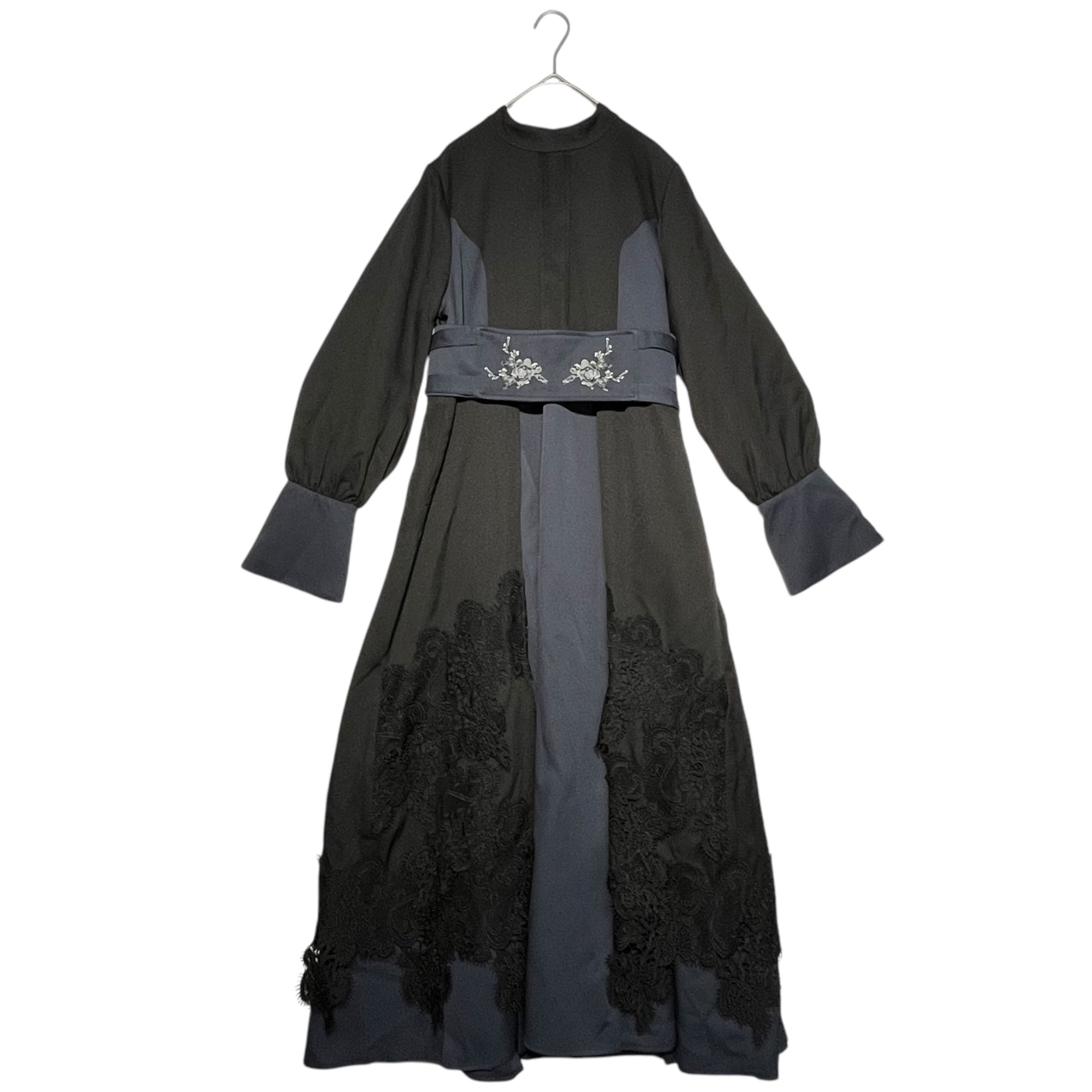 Ado × HARE(アド × ハレ) Lace color scheme dress レースハイショクワンピース レース 配色 ワンピース